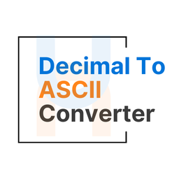Decimal to ASCII Converter | Convert Decimal to ASCII Online
